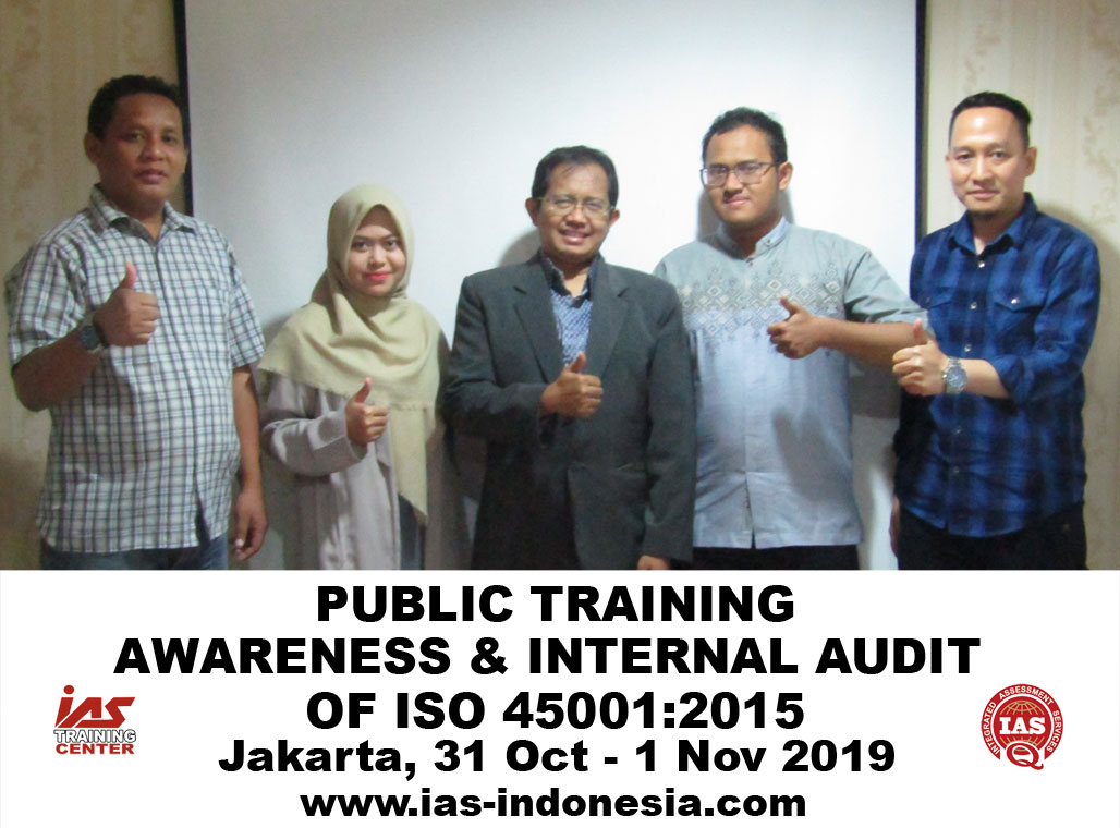 Public Training Awareness & Internal Audit of ISO 9001:2015, Jakarta 31 ...