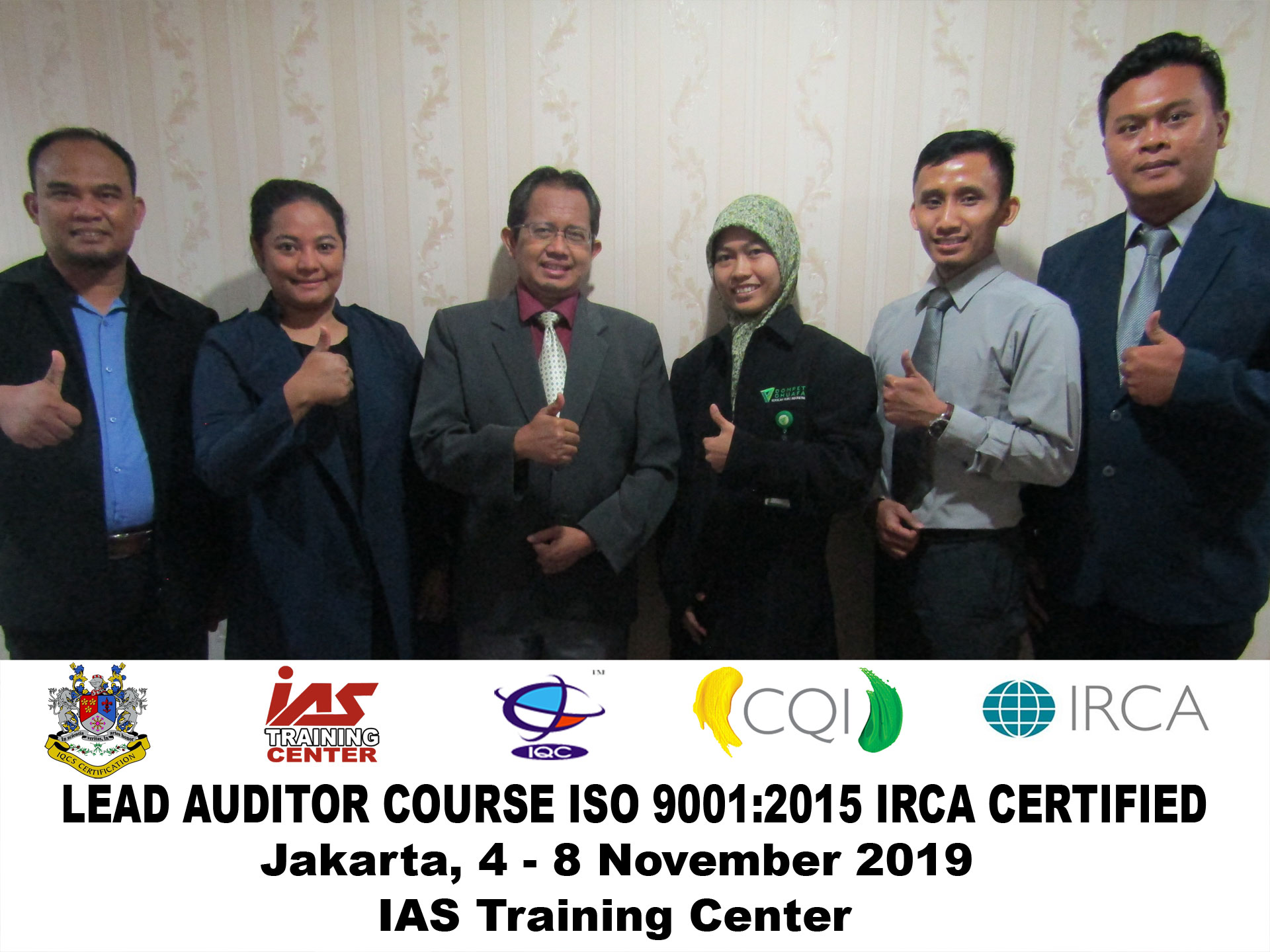 Training Lead Auditor Course ISO 9001:2015 Batch X Sertifikasi IRCA ...